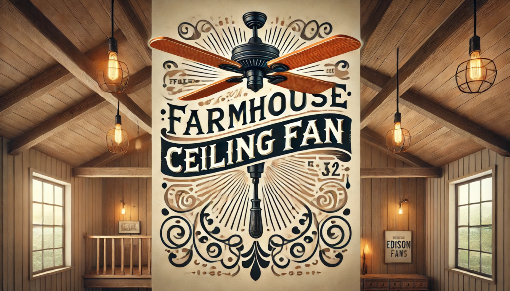 Farmhouse Ceiling Fan: Stylish Comfort for Your Home 2024